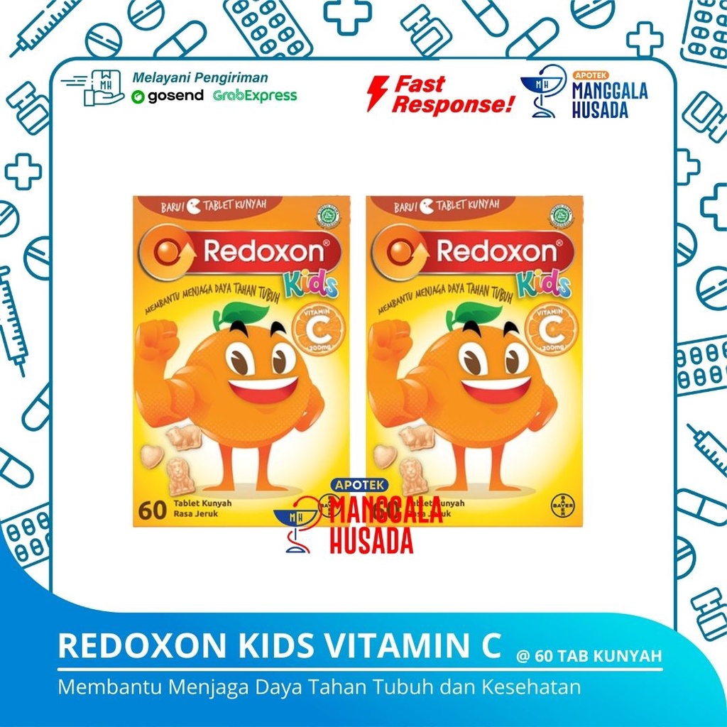 Jual REDOXON KIDS VITAMIN C @ 60 TAB KUNYAH | Shopee Indonesia