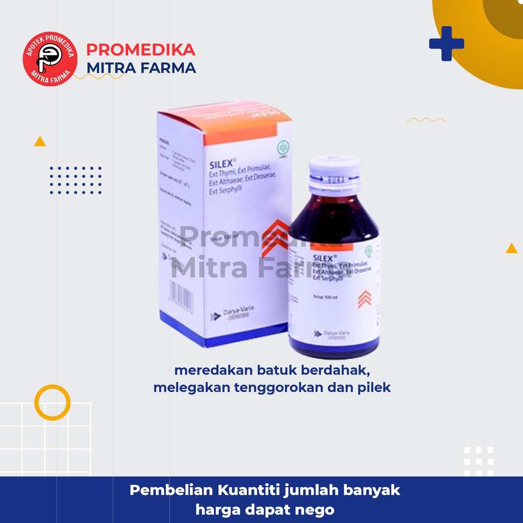 Jual Silex 100 ml Syrup / Botol / Obat Batuk Berdahak / Obat Batuk ...