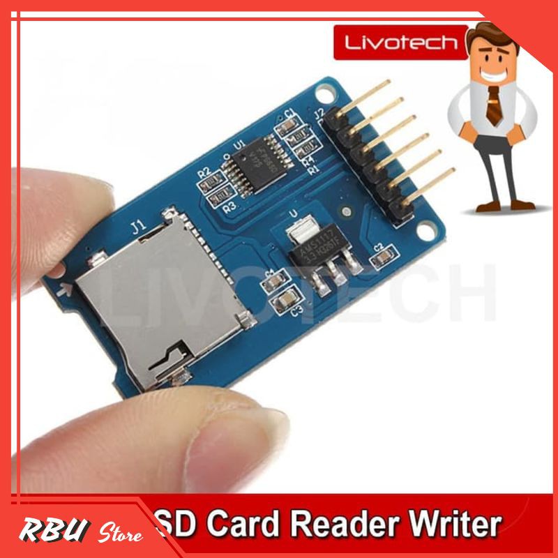 Jual CARD READER MICRO SD WRITER MODULE ARDUINO MODUL PEMBACA READ WRITE M575 | Shopee Indonesia