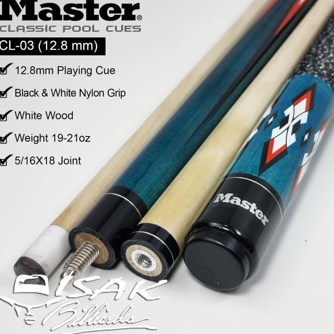 Jual Master Pool Cue Cl-03 - Classic Stick Billiard Stik Biliar Cues ...