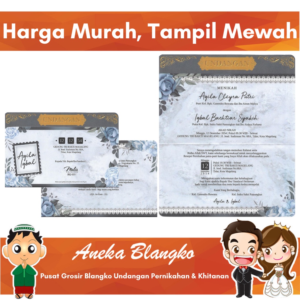 Jual Blangko undangan atau kertas undangan pernikahan dan Khitan merek ...