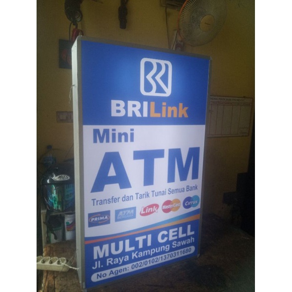 Jual Neon box alumunium 60x100 BRI atm (2sisi) | Shopee Indonesia