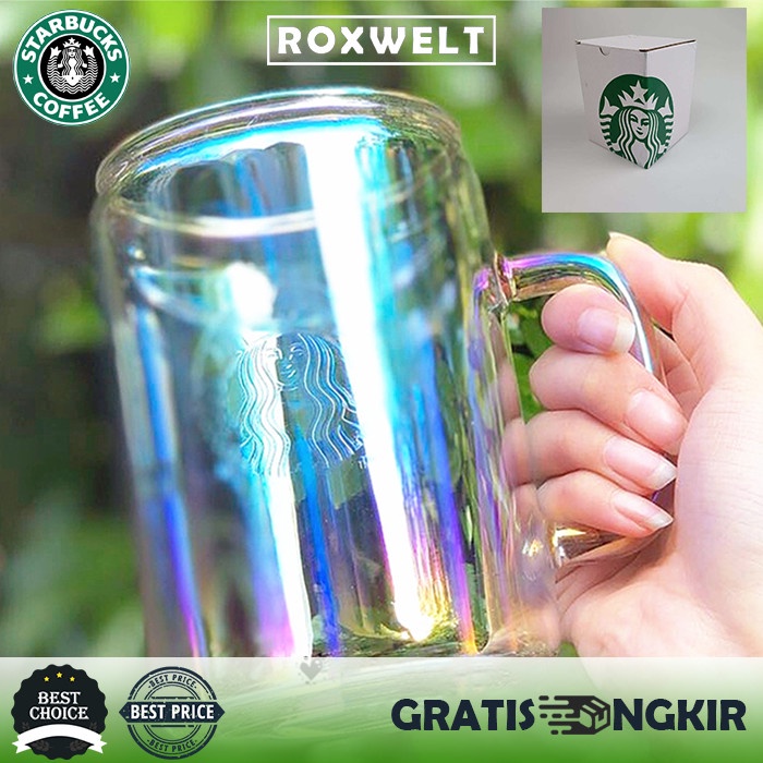 Jual Gelas Mug Kopi Starbuck Glass Coffee 700 ml Aesthetic | Shopee ...