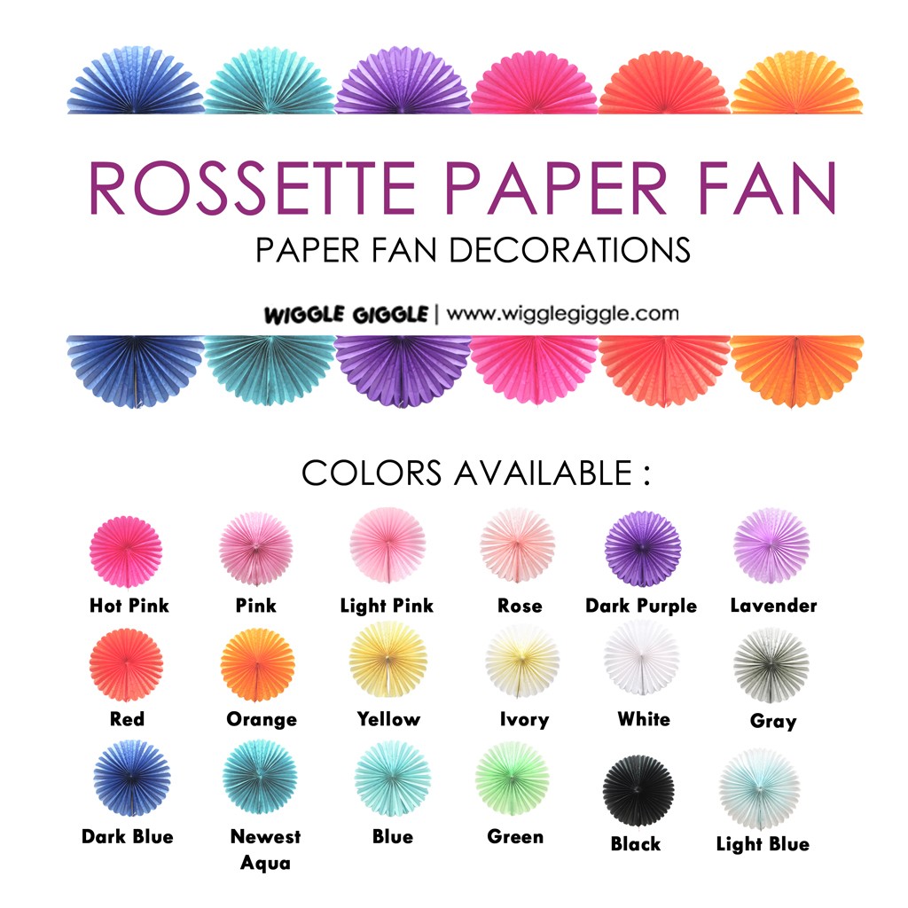 Jual Rosette Paper Fan 35cm - part 1 | Shopee Indonesia
