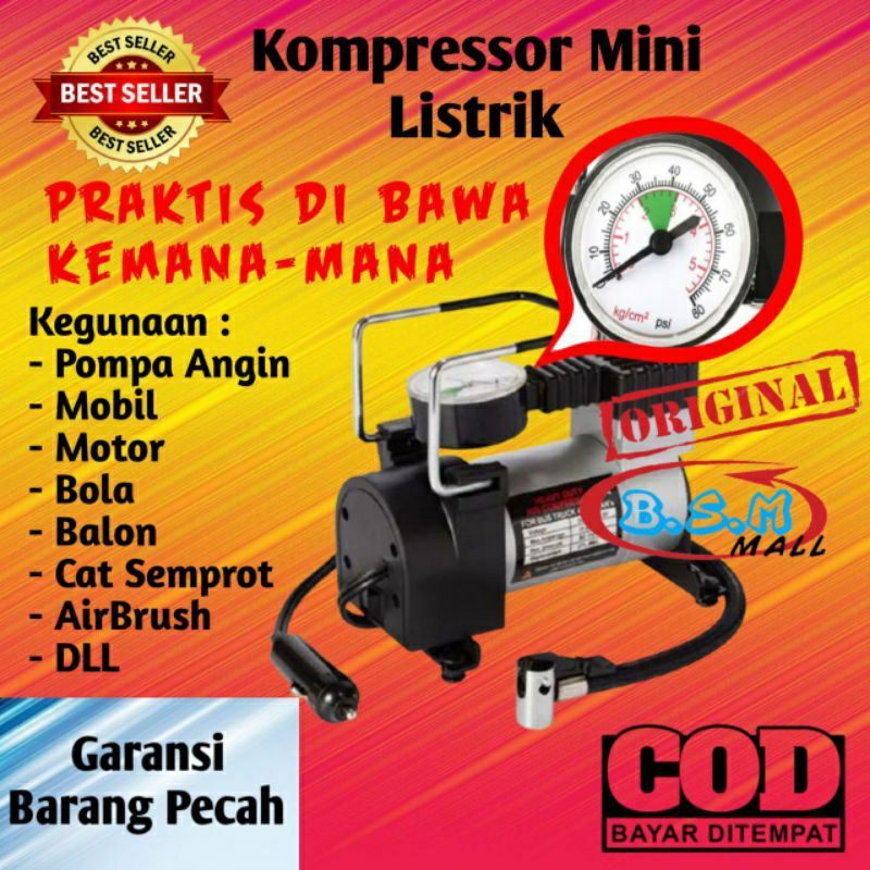 Jual Compresor Serbaguna buat Cat dan Pompa ban / kompresor mini ...