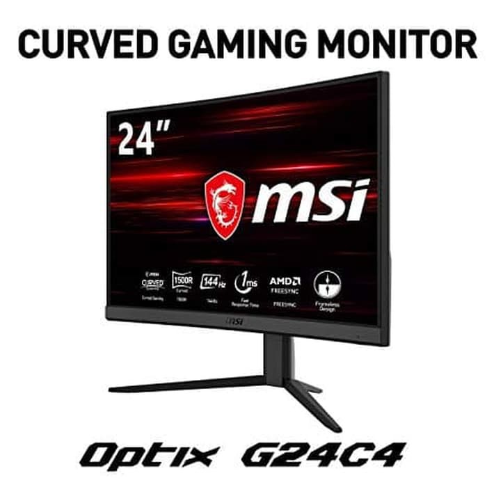 Jual Curved Gaming Monitor MSI Optix G24c4 24 Inch | Shopee Indonesia