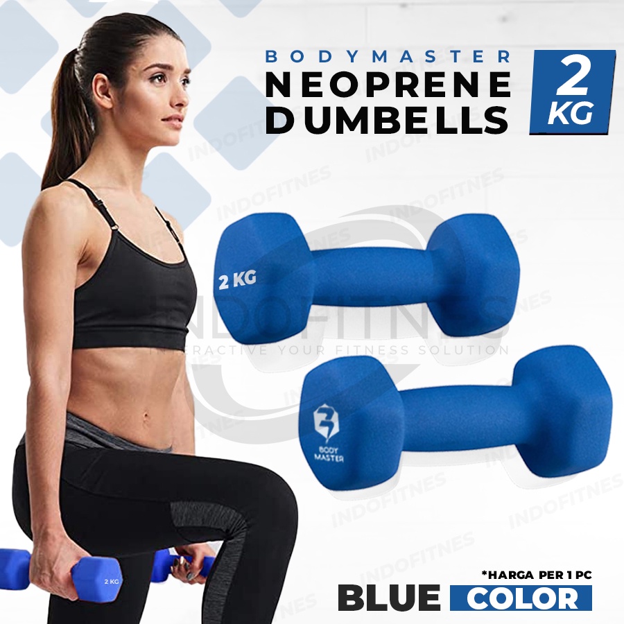 Jual BODYMASTER 2KG Dumbell Neoprene Barbel Mini Dumbel Warna Kecil ...