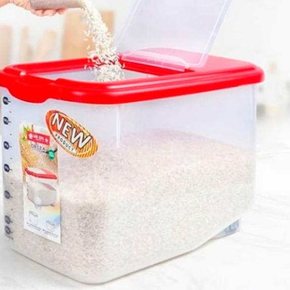 Jual Rice Box Tempat Wadah Kotak Beras 6,5 kg Oriza Lion Star RB16 RB ...