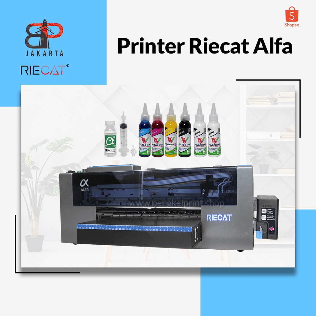 Jual Printer DTF Murah | Riecat Alfa | Mesin sablon kaos DTF | Makloon DTF | Shopee Indonesia