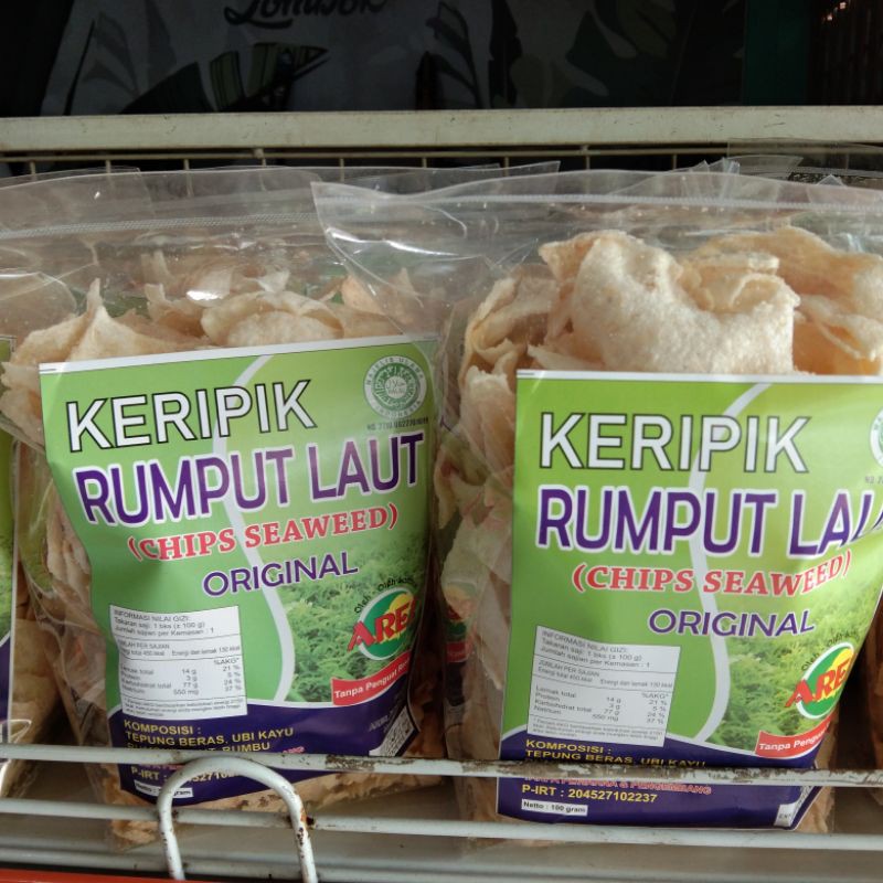 Jual KERIPIK RUMPUT LAUT KHAS LOMBOK | Shopee Indonesia