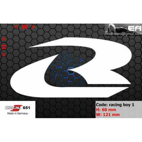 Jual ea cutting sticker / decal Code: racing boy 1 ( sponsor logo ...
