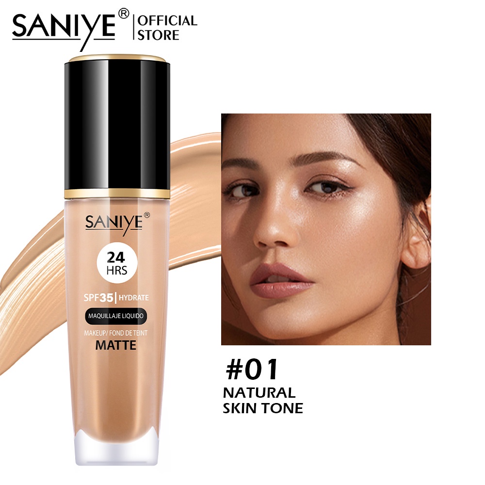 Jual SANIYE Matte Foundation Basis Full Coverage Face Makeup 30ML R6022 ...