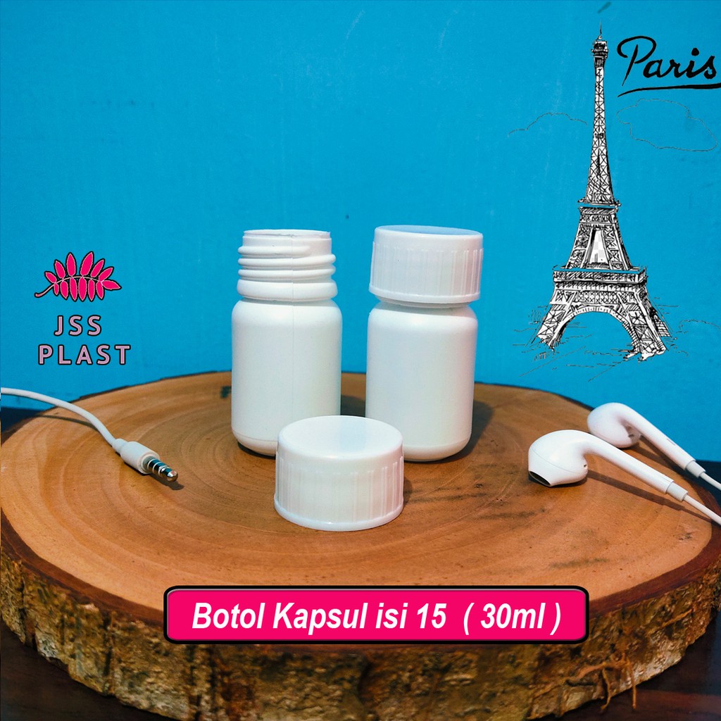 Jual BOTOL KAPSUL 30ML ISI 15 KAPSUL | Shopee Indonesia