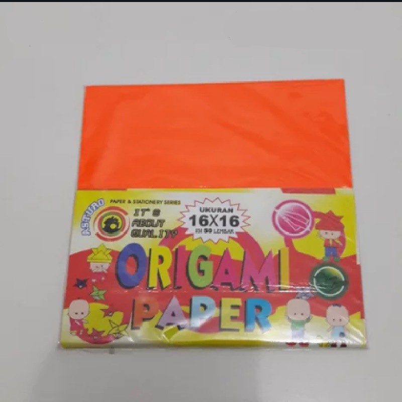 Jual Kertas Origami Asturo 16 x 16 cm / Kertas Origami 10 Warna ...