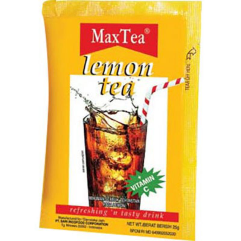 Jual Max tea Lemon Tea 25 Gr 10 pcs | Shopee Indonesia