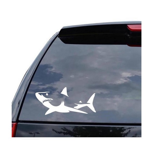 Jual Cutting Sticker Ikan Hiu Shark Stiker Mobil Motor Laptop Helm tipe ...