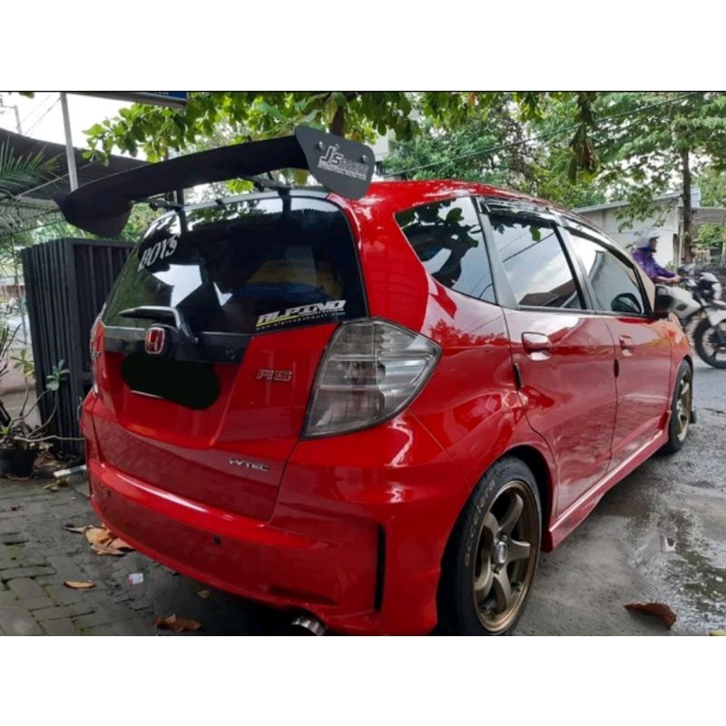 Jual spoiler gt wing js racing honda jazz | Shopee Indonesia