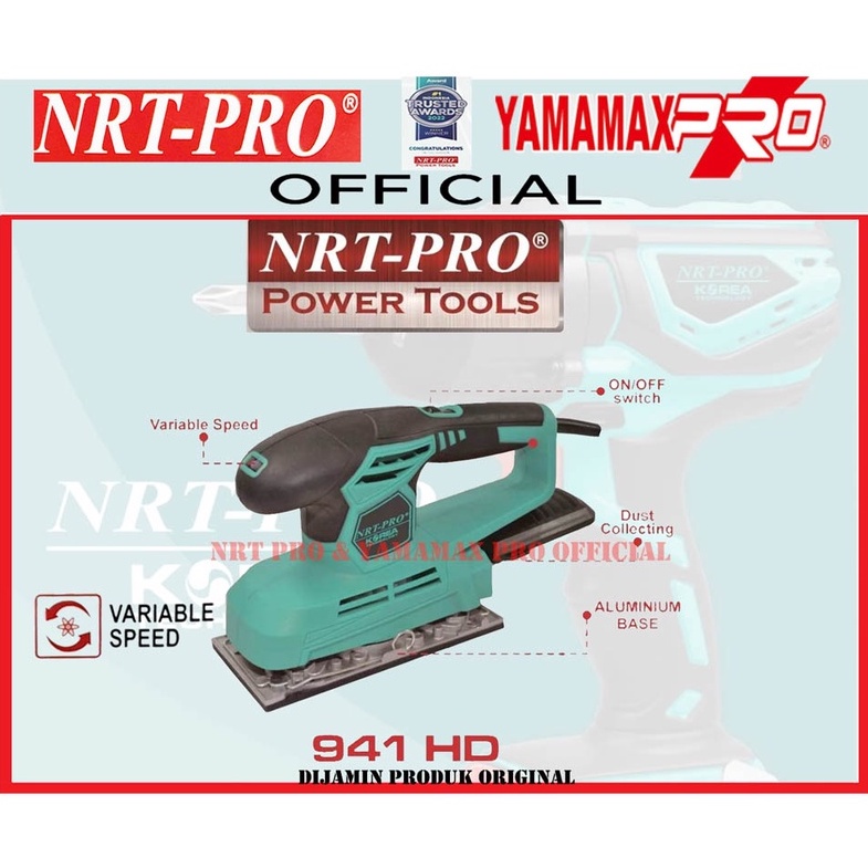 Jual NRT PRO 941 HD Mesin Amplas Kayu Finishing Electric Sander Orbital ...