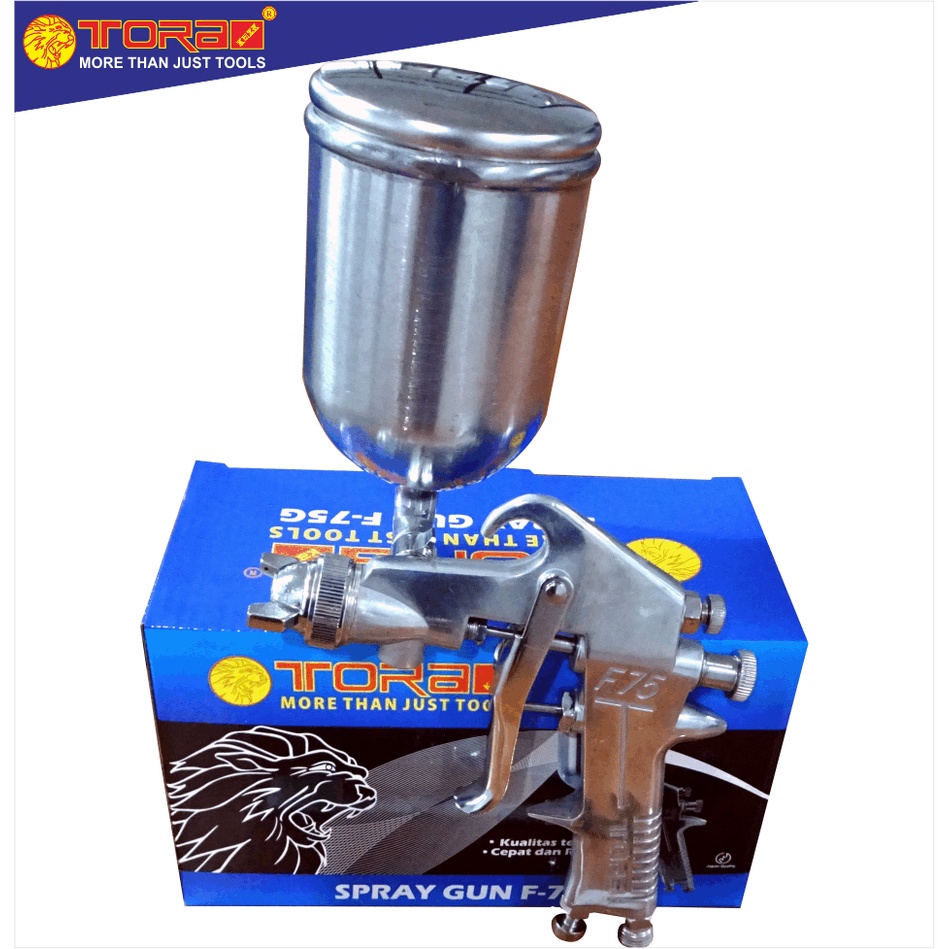 Jual TORA Spray Gun F75G - Alat Semprot Cat Tabung Atas | Shopee Indonesia