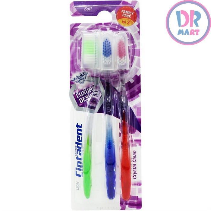 Jual Ciptadent Toothbrush Crystal Soft Kotak Isi 3 | Shopee Indonesia