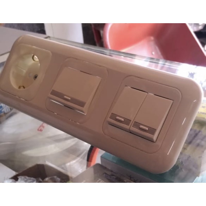 Jual PANASONIC Saklar Single - Saklar Double - Stop Kontak | Shopee ...
