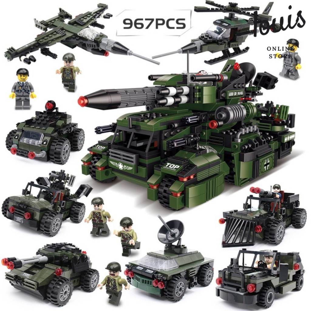 Jual compatible Lego Army Tank Militer 8 In 1 Premium Quality QL 0115 ...