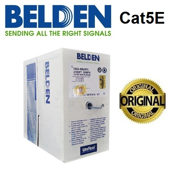 Jual Belden Kabel Lan UTP RJ45 Cat5e Ethernet Cable 305M | Shopee Indonesia