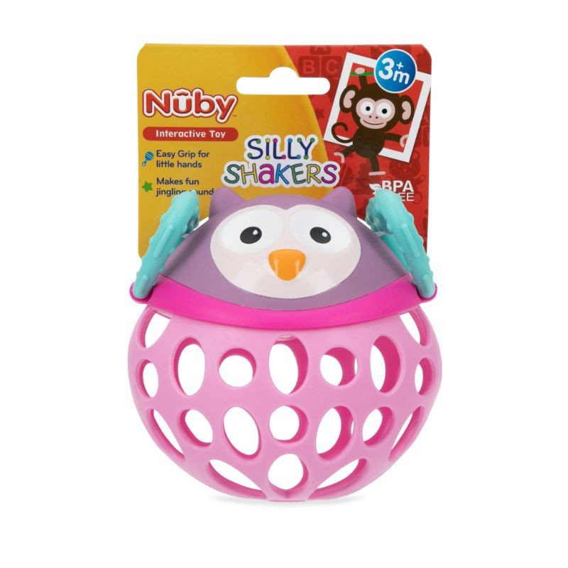 Jual Nuby Silly Shaker Owl Rattle toys 3m+ | Shopee Indonesia