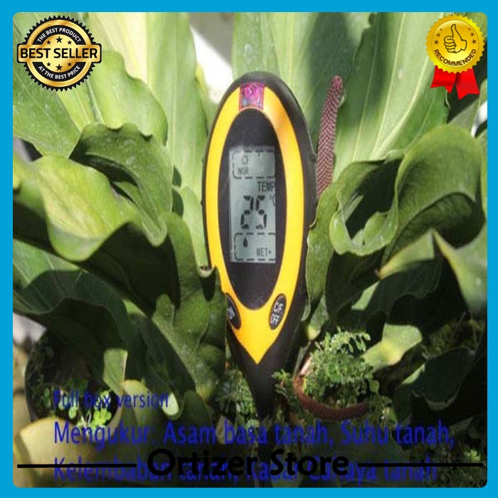 Jual Terlaris PH Meter Tanah 4 in 1 Soil Moisture Light Thermometer ...