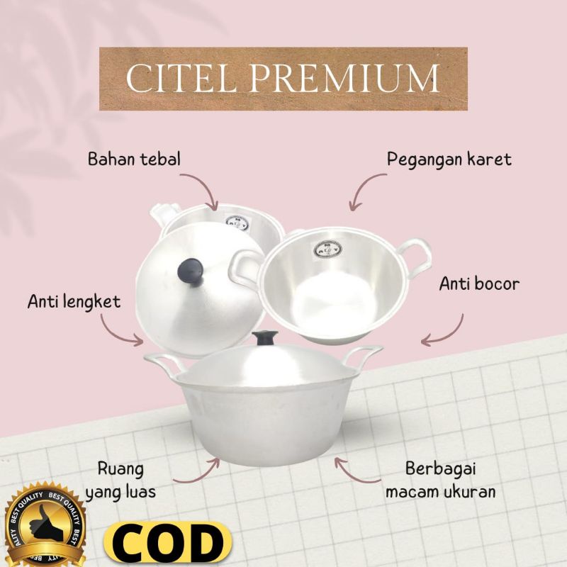 Jual CITEL (1) - citel panci katel / citel wajan katel - Citel No 10 12 ...