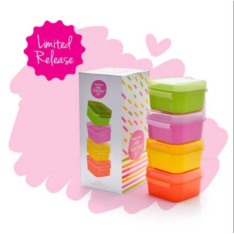 Jual Mini signature set tupperware (produk dikirim tanpa box) | Shopee ...
