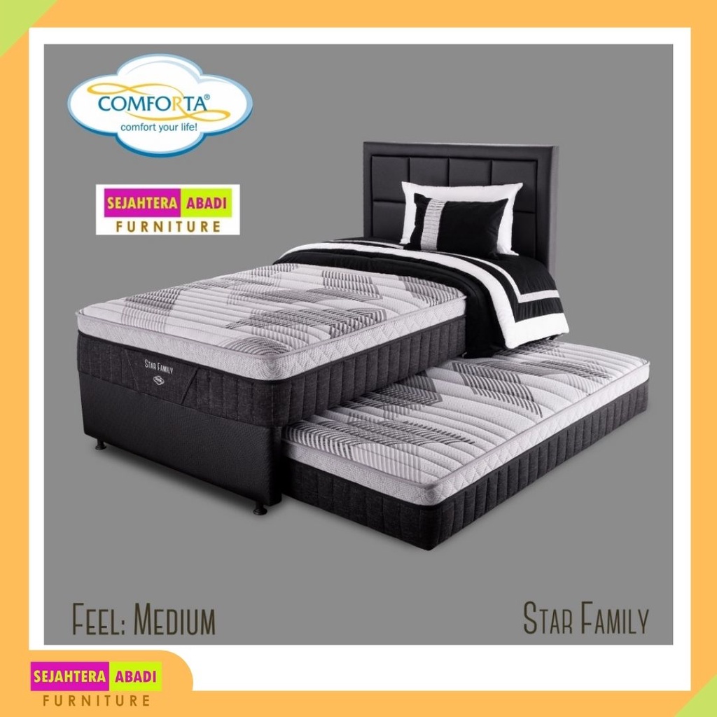 Jual Comforta springbed 2in1 Star Family Twin Sorong Matras / Set Free ...
