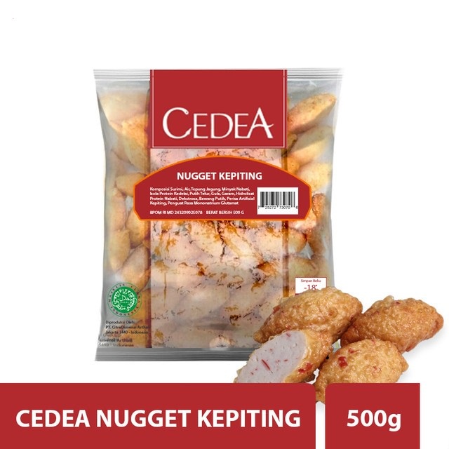 Jual NAGET KEPITING CEDEA 500GR CRAB NUGGET HALAL | Shopee Indonesia