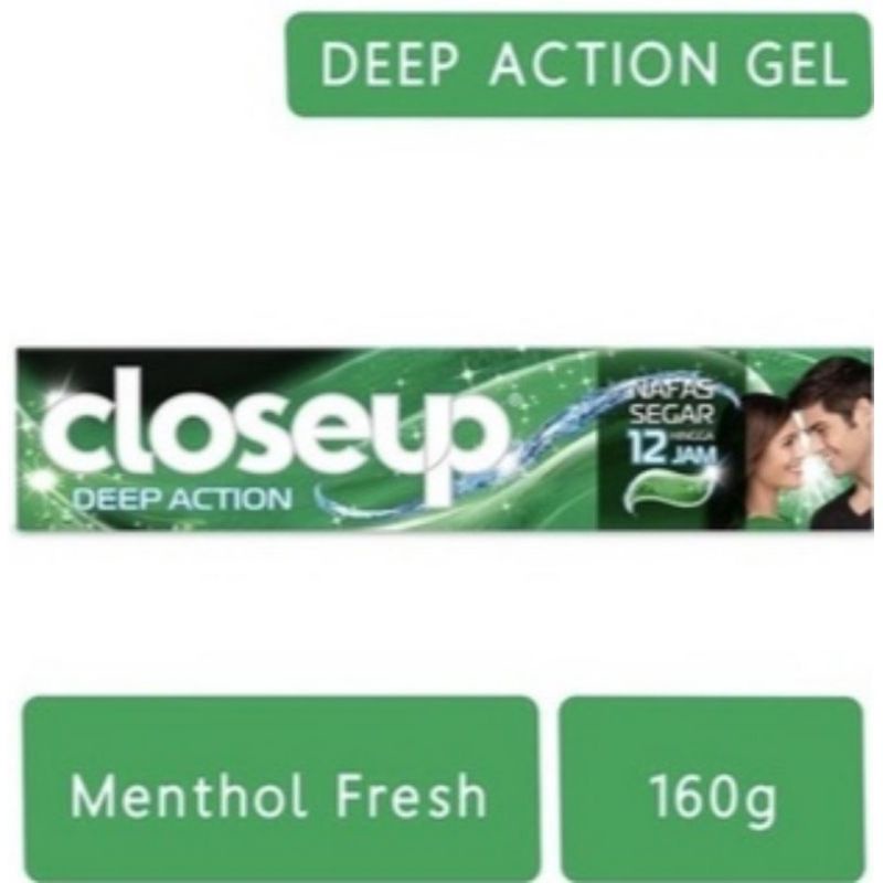 Jual CLOSE UP 160GR MENTHOL FRESH DEEP ACTION GEL / CLOSE UP 160gr ...