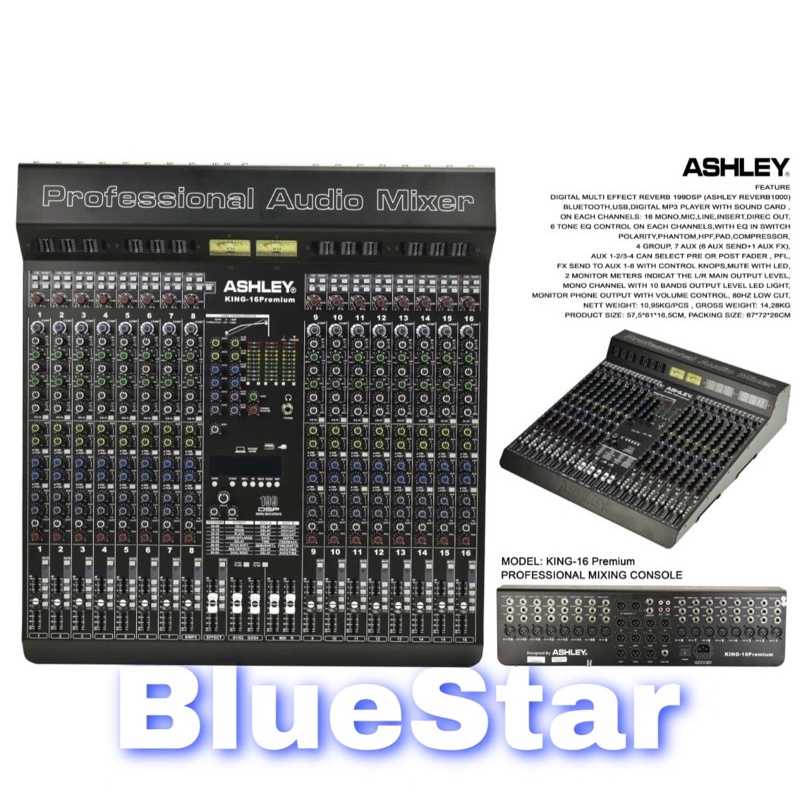 Jual Mixer Ashley King 16 Premium Original 16 Channel King16 Premium ...
