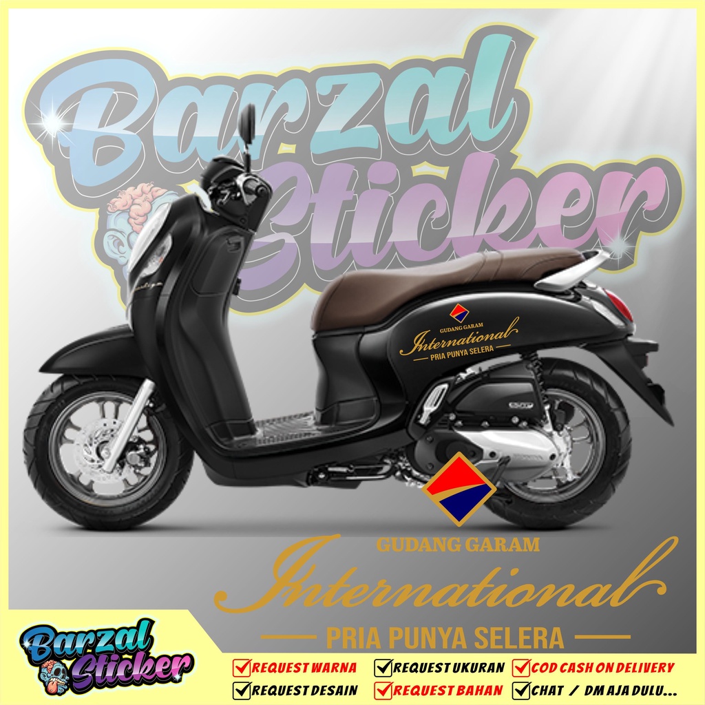 Jual Stiker motor cuting STRIPING cutting sticker logo GUDANG GARAM ...