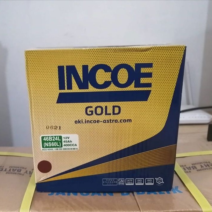 Jual AKI MOBIL GRAND LIVINA, ERTIGA, MARCH, EVALIA NS60L INCOE GOLD 12V / 45AH AKI BASAH ...