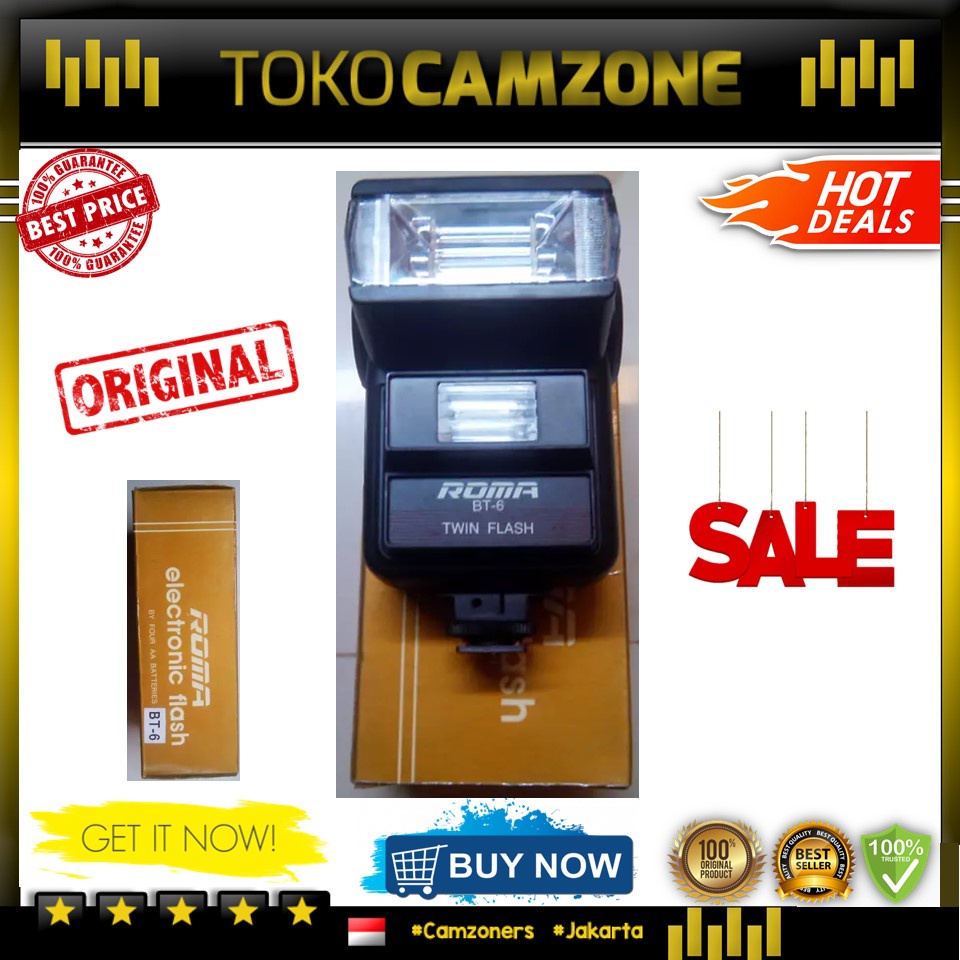 Jual Lampu Roma Flash BT-6W Twin | Shopee Indonesia