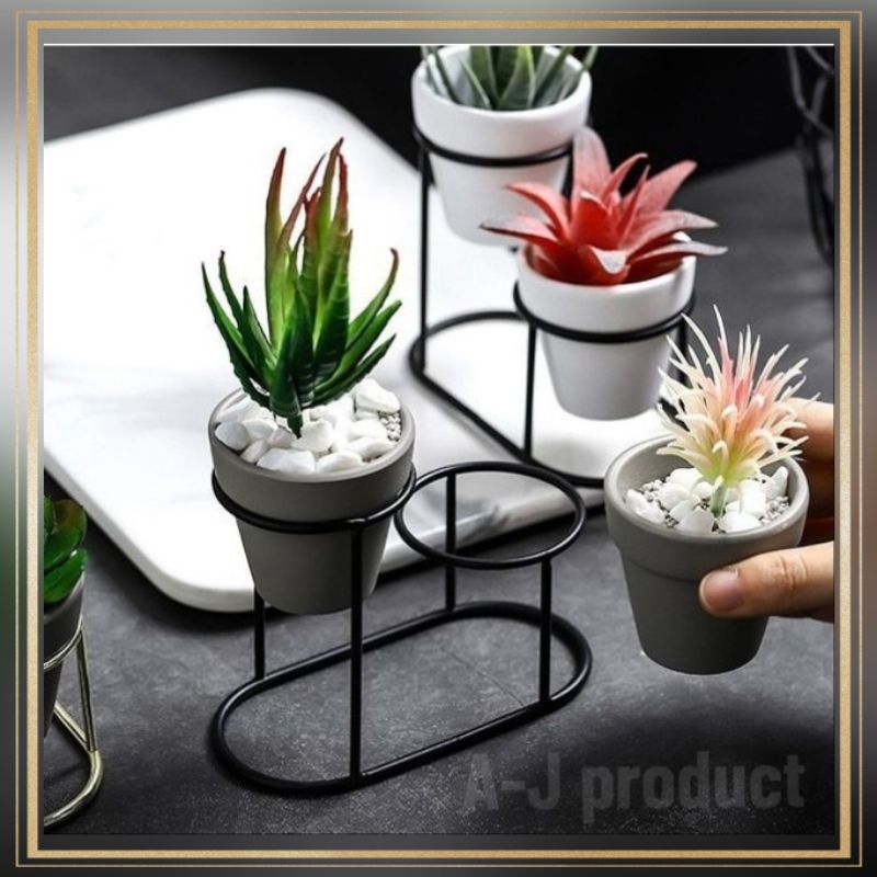 Jual Standing pot bunga meja modern 2 in 1 diameter 10 cm | Shopee ...