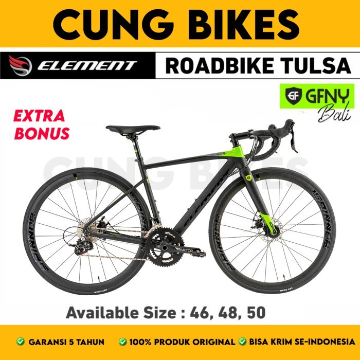 Jual Sepeda Roadbike Balap ELEMENT TULSA GFNY Bali 700C 2 x 11 Speed ...