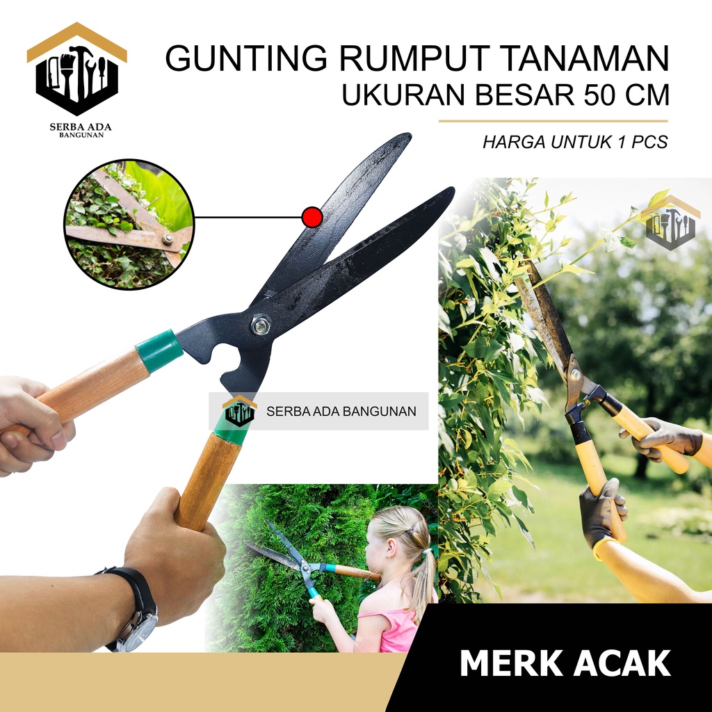 Jual SAB Gunting Rumput Dahan Ranting Pagar Kebun Besar - Gunting ...