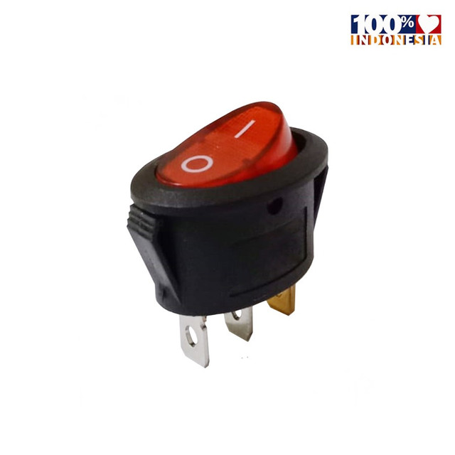 Jual VETTO Saklar Power On Off Oval 3 Pin - Switch Kaki 3 Arus AC ...