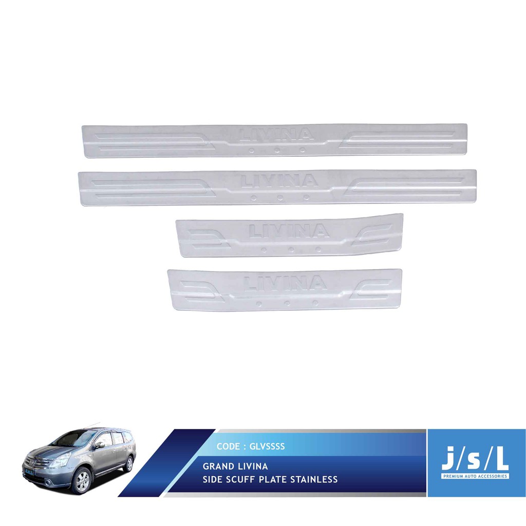 Jual Nissan Grand Livina Sillplate Samping Emboss Stainless JSL ...