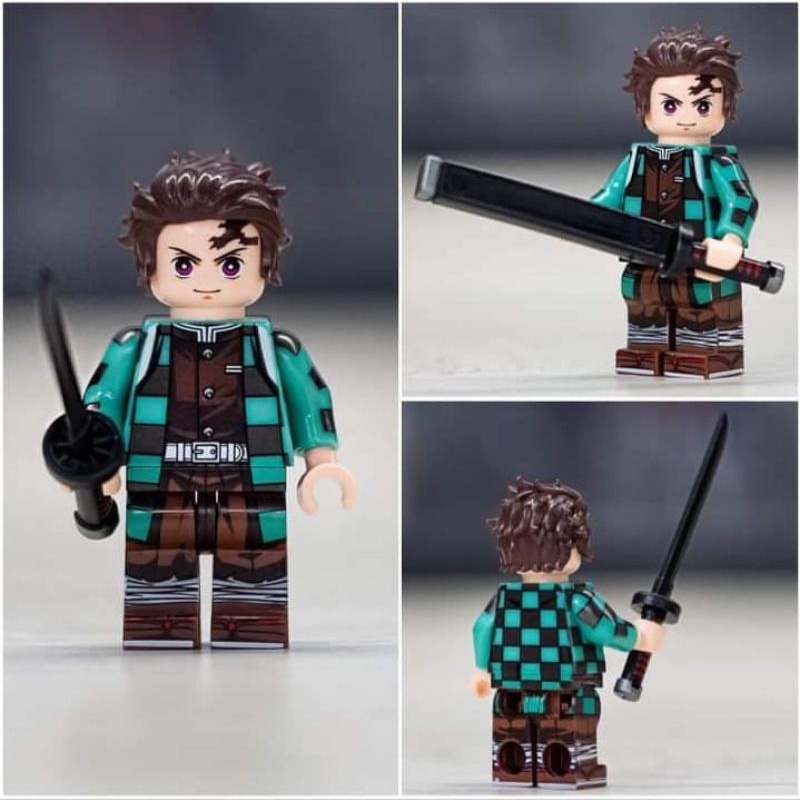 Jual mainan bricks figure tanjirou demon slayer kimetsu no yaiba ...