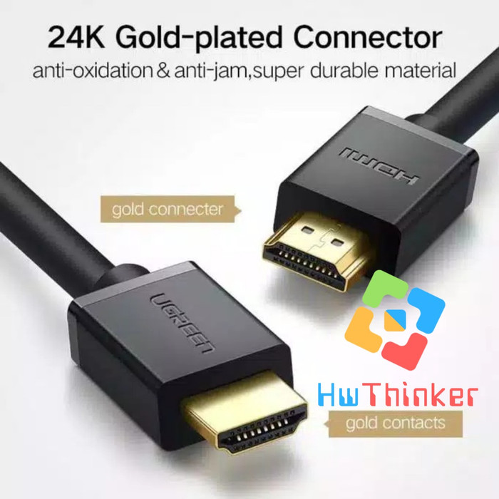 Jual Ugreen Kabel HDMI 2.0 HD104 Cable 4K 60FPS Male to Male 8M 10M ...