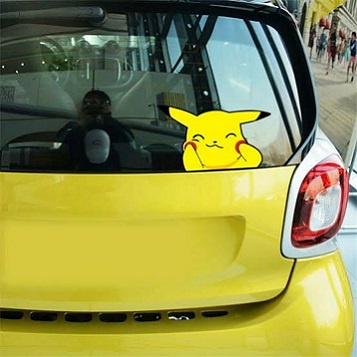 Jual TOP HEMAT CUTTING STICKER MOBIL PIKACHU POKEMON STIKER KACA BODY ...