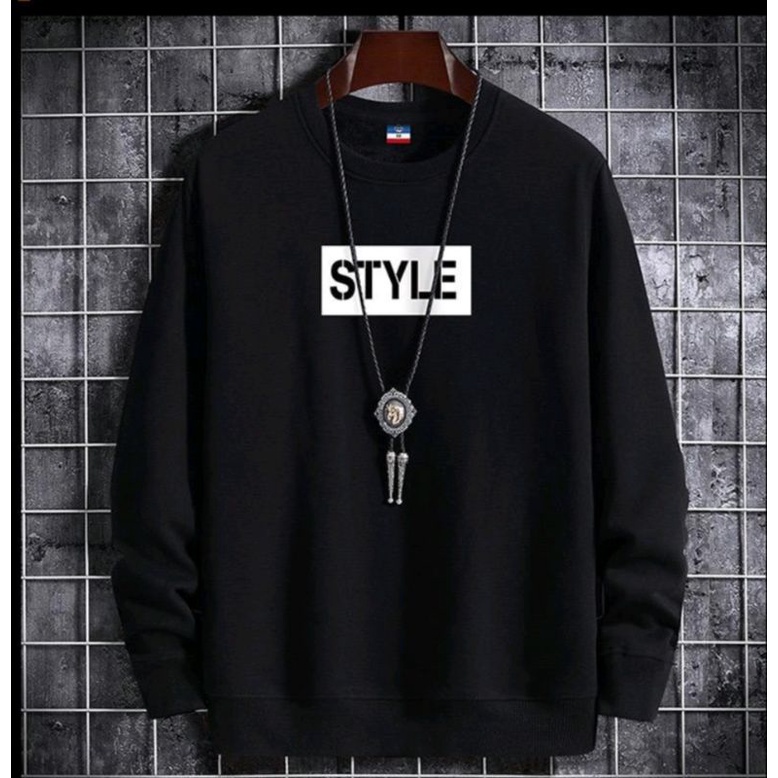 Jual SWEATER CREWNECK PRIA STYLE/BASIC PRIA WANITA TERMURAH BAHAN ...