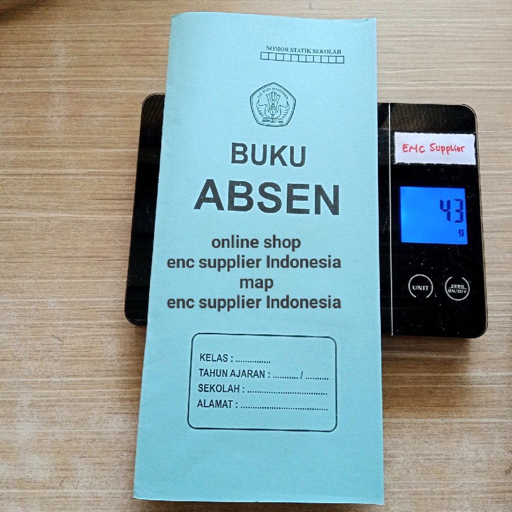 Jual 1 buku absen sekolah 15 lembar absensi ukuran baster per pcs - enc.sup | Shopee Indonesia