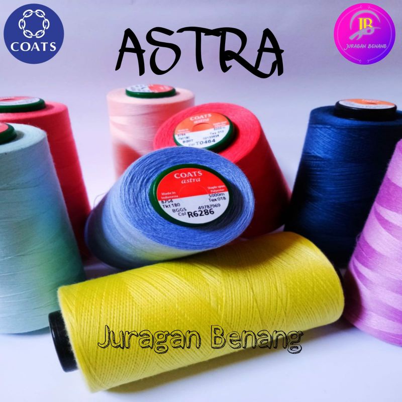 Jual Benang Jahit Astra Ukuran 40/2 60/2 60/3. Termurah & Terlengkap ...