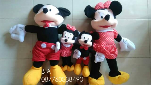 Jual BONEKA MICKEY MINI MOUSE BERANAK / KELUARGA MIKI | Shopee Indonesia